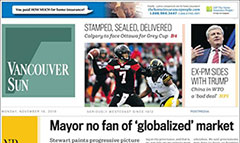 Vancouver Sun Newspaper Subscription - Lowest prices on newspaper delivery